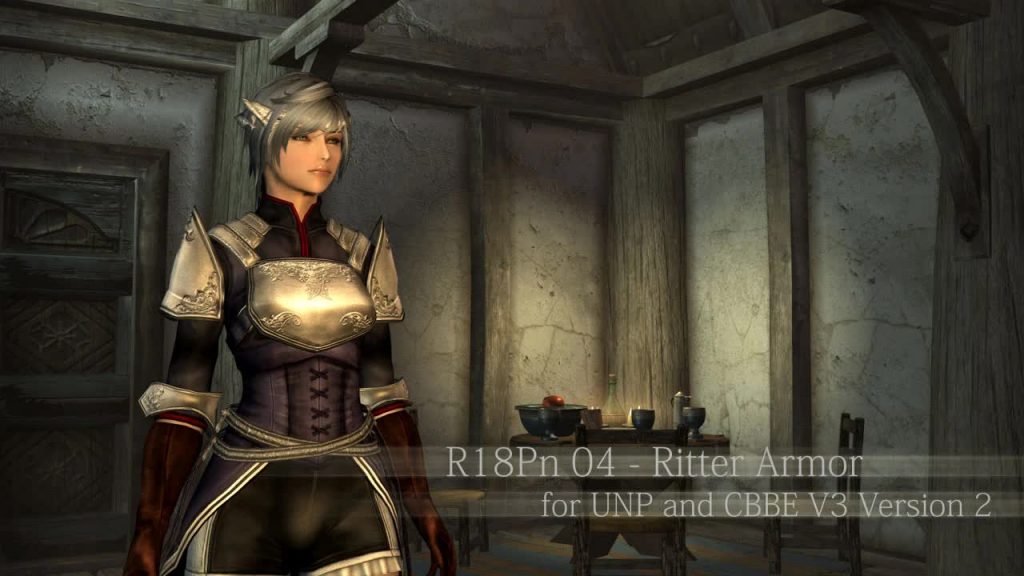 R18Pn 04 - Ritter Armor for UNP and CBBE V3 | Skyrim Mod Download