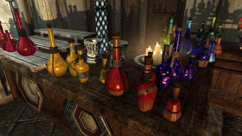 Radiant and Unique Potions and Poisons HD | Skyrim Mod Download
