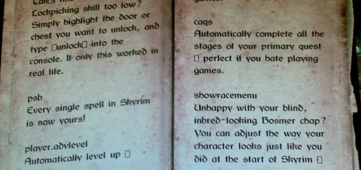 Skyrim Cheats Mods | Skyrim God items Mods