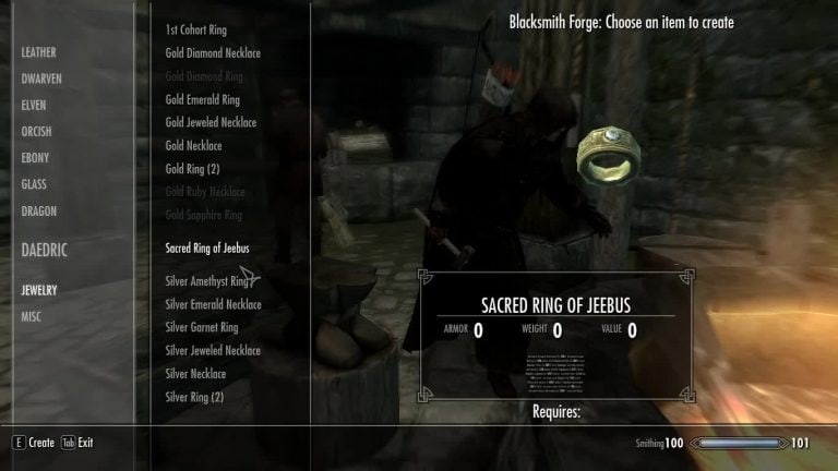 Sacred Ring of Jeebus | Skyrim Mod Download