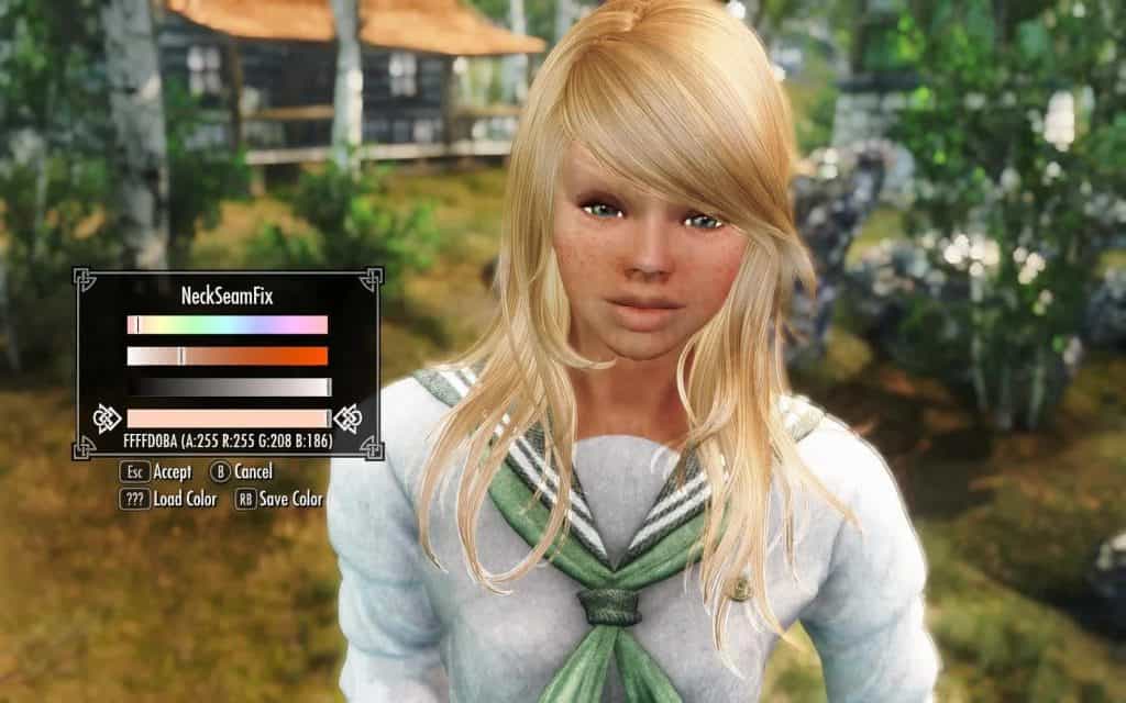 Vwr Neck Seam Fix | Skyrim Mod Download