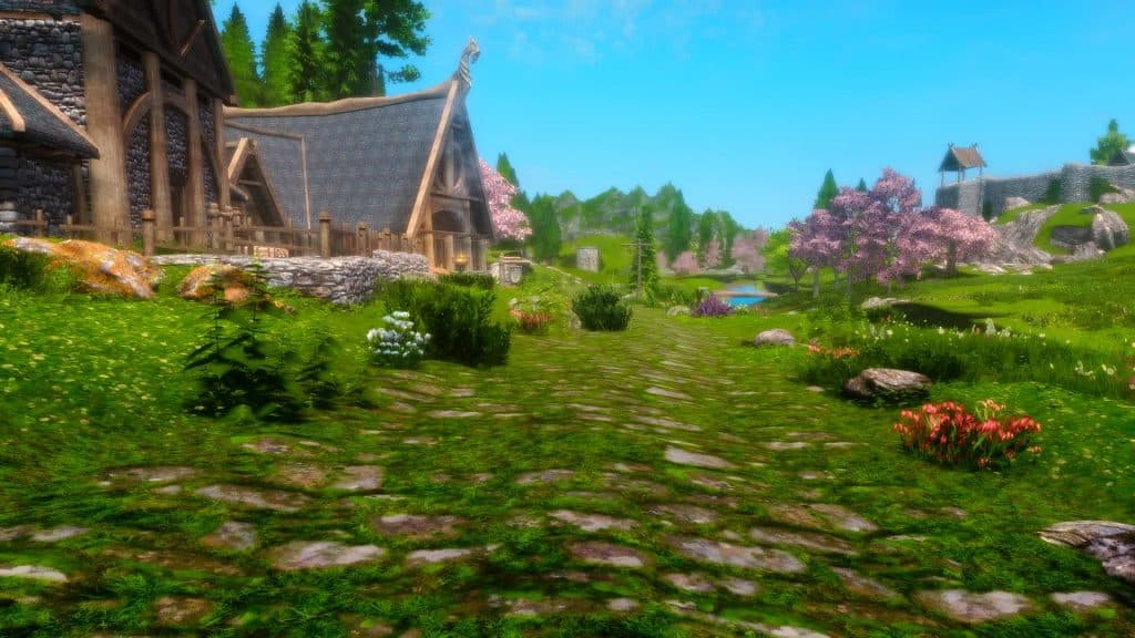Green Skyrim - summer landscape's textures pack | Skyrim Mod Download