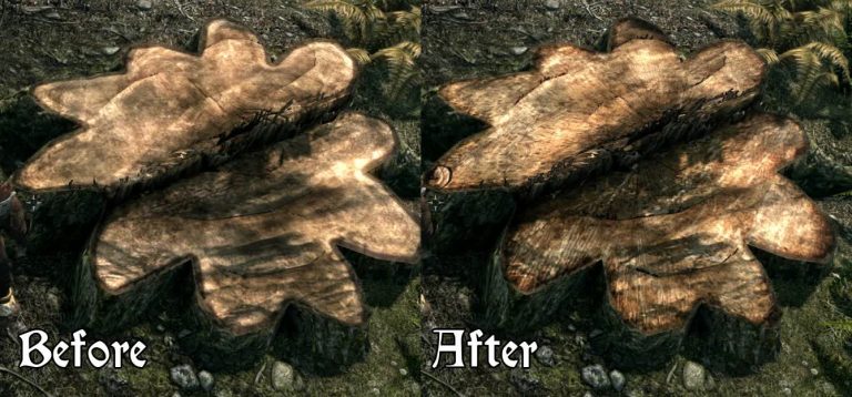 HD Tree Stumps | Skyrim Mod Download