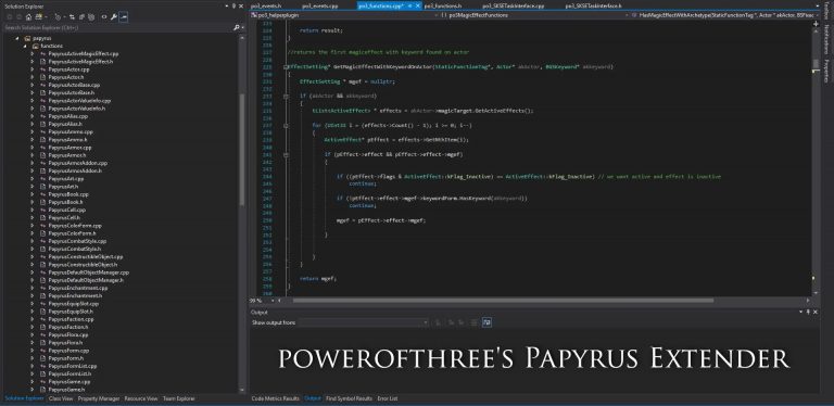Powerofthree's Papyrus Extender | Skyrim Mod Download