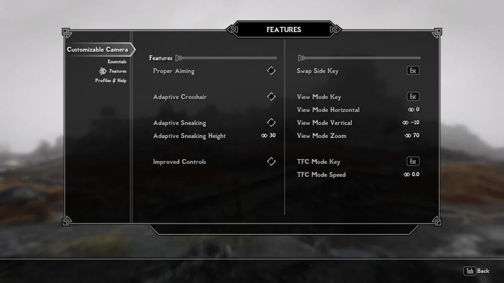 Customizable Camera | Skyrim Mod Download