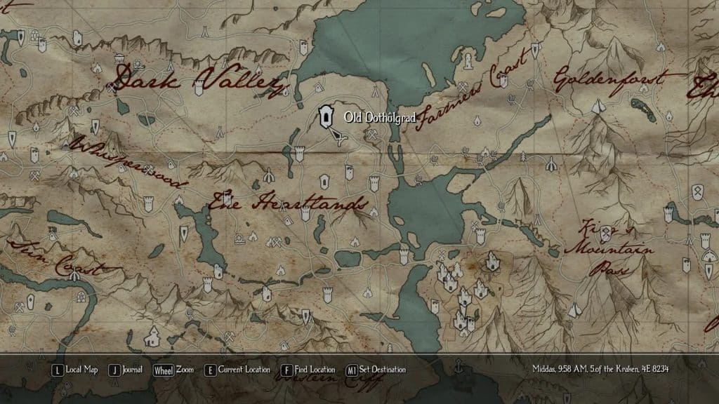 Enderal - Paper Map Fix | Skyrim Mod Download