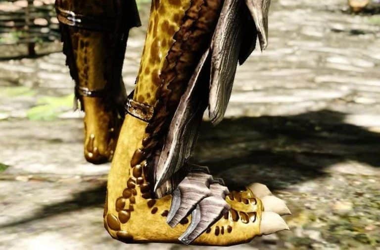 Grimoas Plantigrade Feet For Beast Races | Skyrim Mod Download