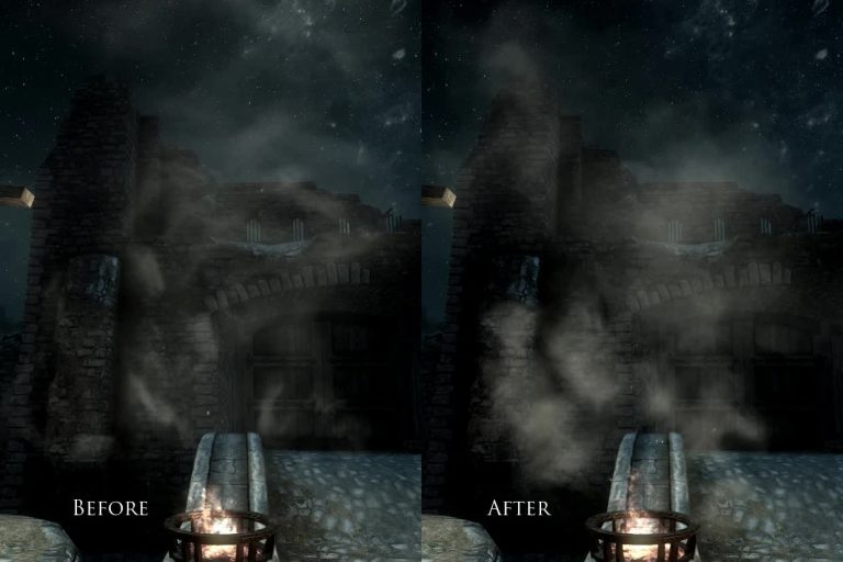 Realistic Smoke and Embers | Skyrim Mod Download